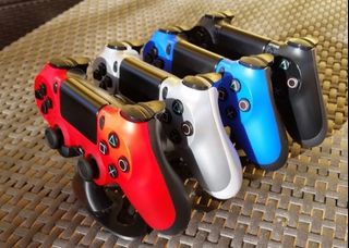 Original PS4 dual shock 4 controller (Blue), Video Gaming, Gaming ...