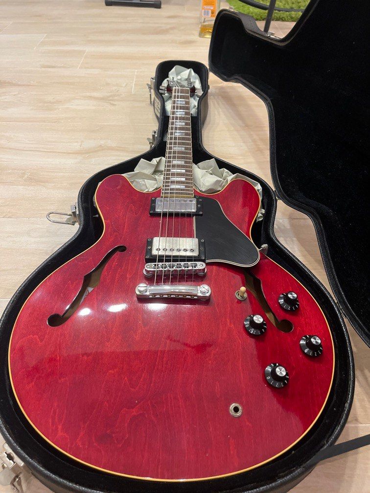 1979 Gibson ES-335 with factory stop tail in Cherry Red (Kalamazoo ...