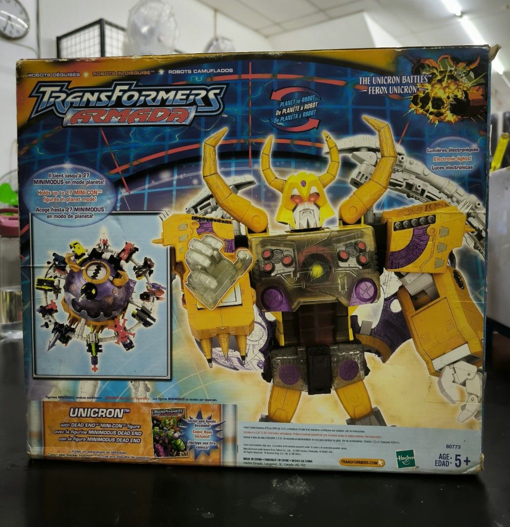 2006 HASBRO TRANSFORMERS ARMADA UNICRON WITH DEAD END MINI- CON ...