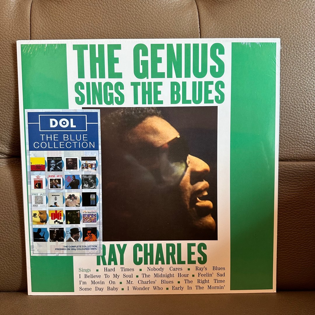 (全新 Green LP 綠膠) Ray CHARLES - The Genius Sings The Blues (Vinyl 彩膠 黑膠唱片 黑膠碟), 興趣及遊戲, 音樂、樂器 & 配件 ...