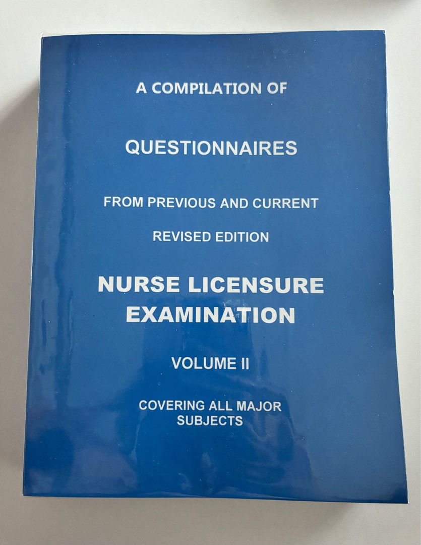 A COMPILATION OF QUESTIONNAIRES | NURSE LICENSURE EXAMINATION, Hobbies ...