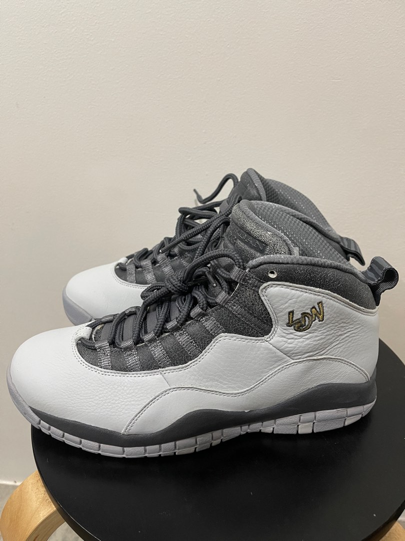 Air Jordan 10 Retro City Pack London, Men's Fashion, Footwear, Sneakers ...