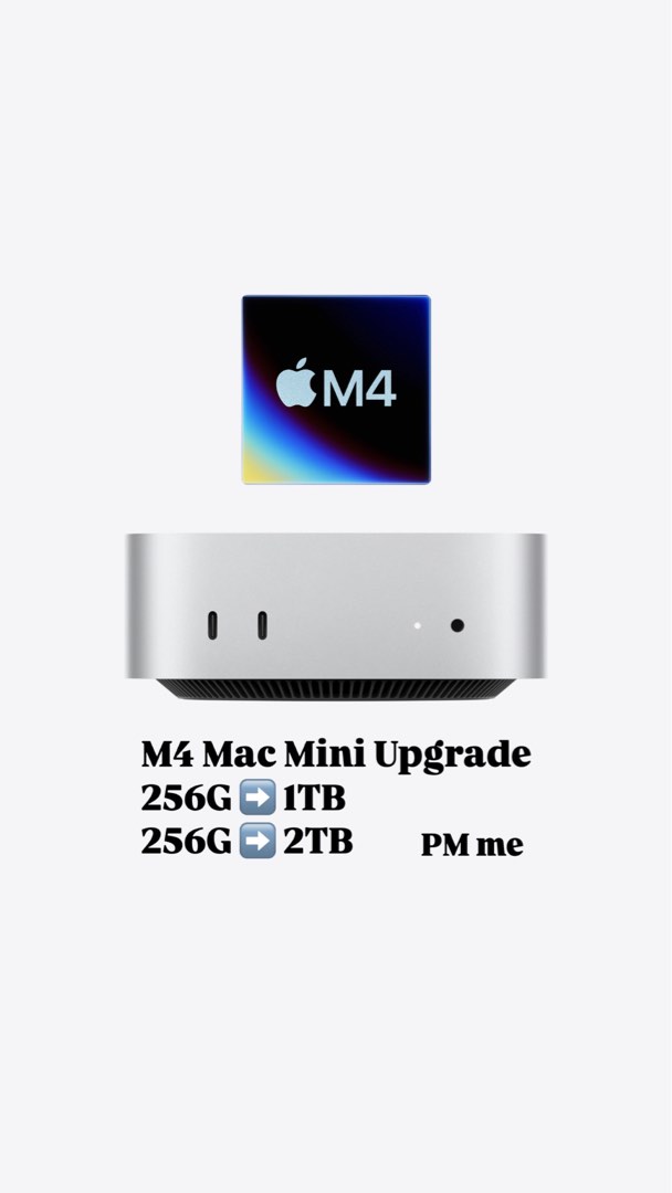 Apple M4 Mac Mini Storage Upgrade, Computers & Tech, Laptops ...