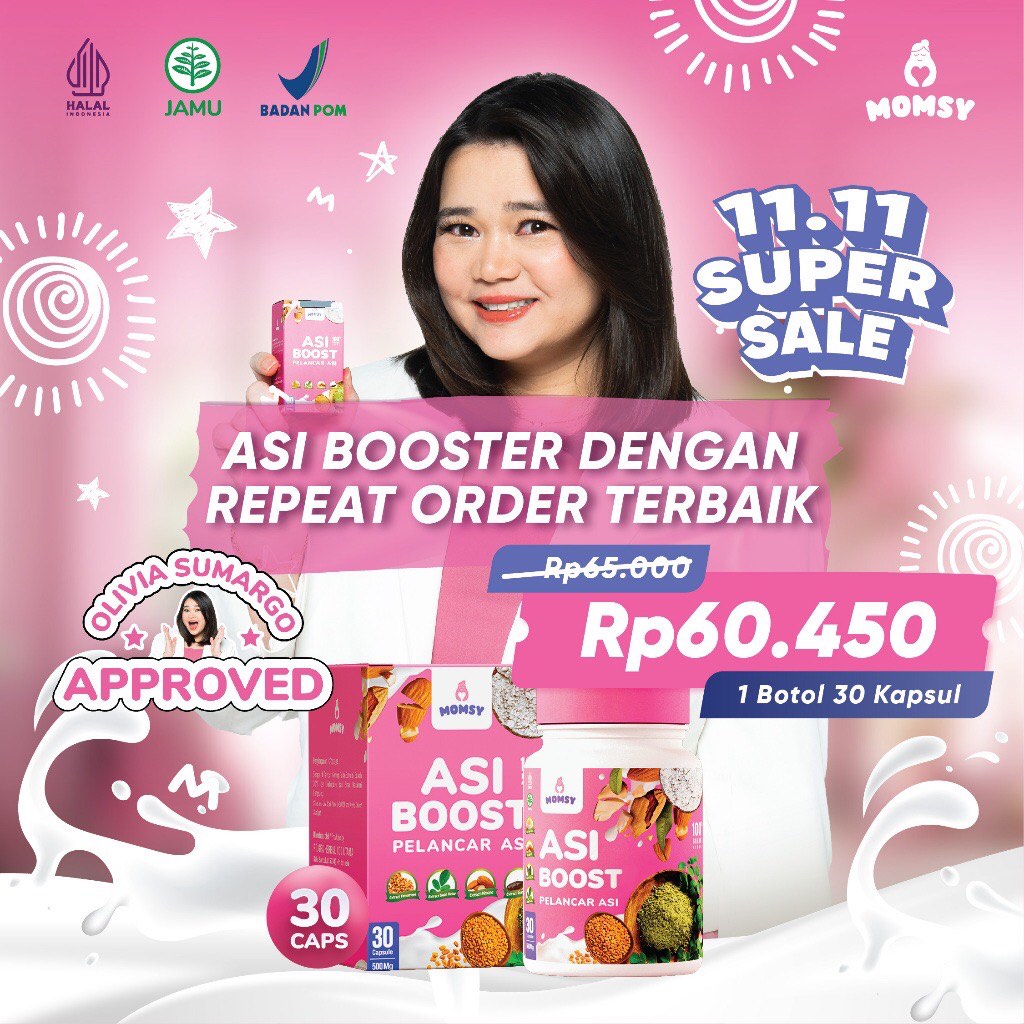 Asi booster momsy 30 kapsul, Bayi & Anak, Perawatan & Makanan Anak di ...