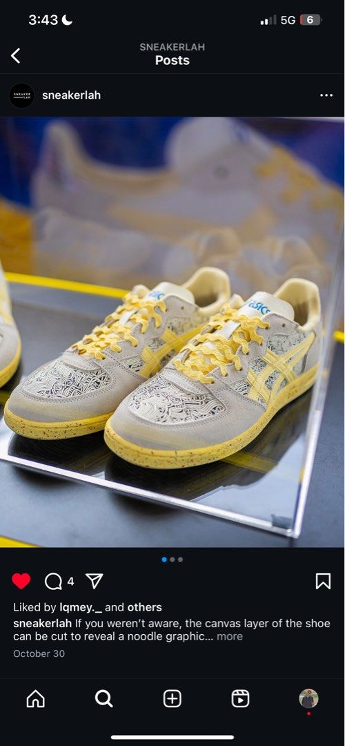 ASICS SKYHAND OG x SNEAKERLAH x MAMEE MONSTER, Men's Fashion, Footwear ...