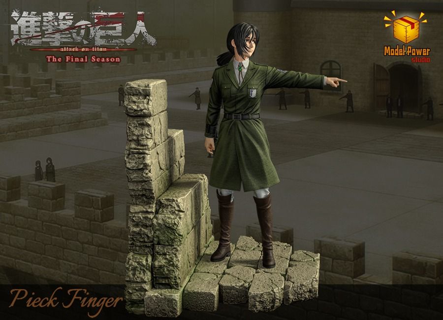Attack On Titan | Eren Yeager X Pieck | Model Power Studio | 【FREE ...