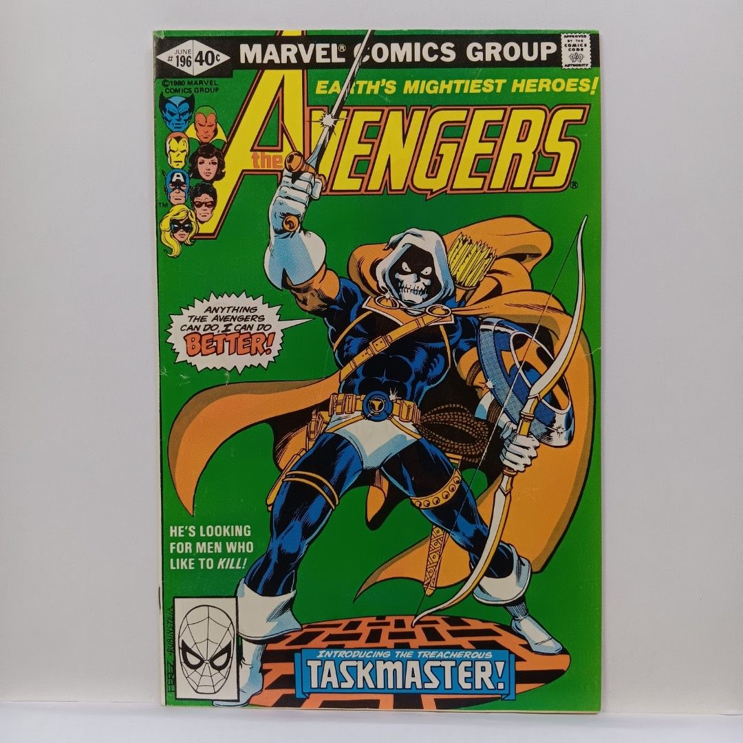 Avengers #196 (1980). VG. 1st appearance of Taskmaster (Thunderbolts ...