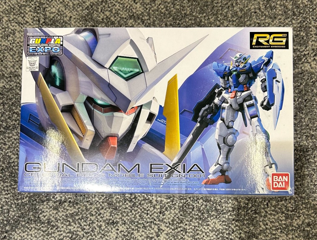 Bandai 1/144 RG 015 GN-001 GUNDAM EXIA Plastic Model Kit, 興趣及遊戲, 玩具 & 遊戲類 - Carousell