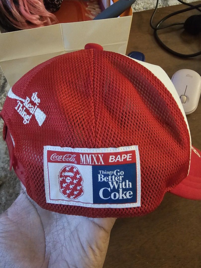 BAPE x Coca Cola Cap, Men's Fashion, Watches & Accessories, Cap & Hats ...