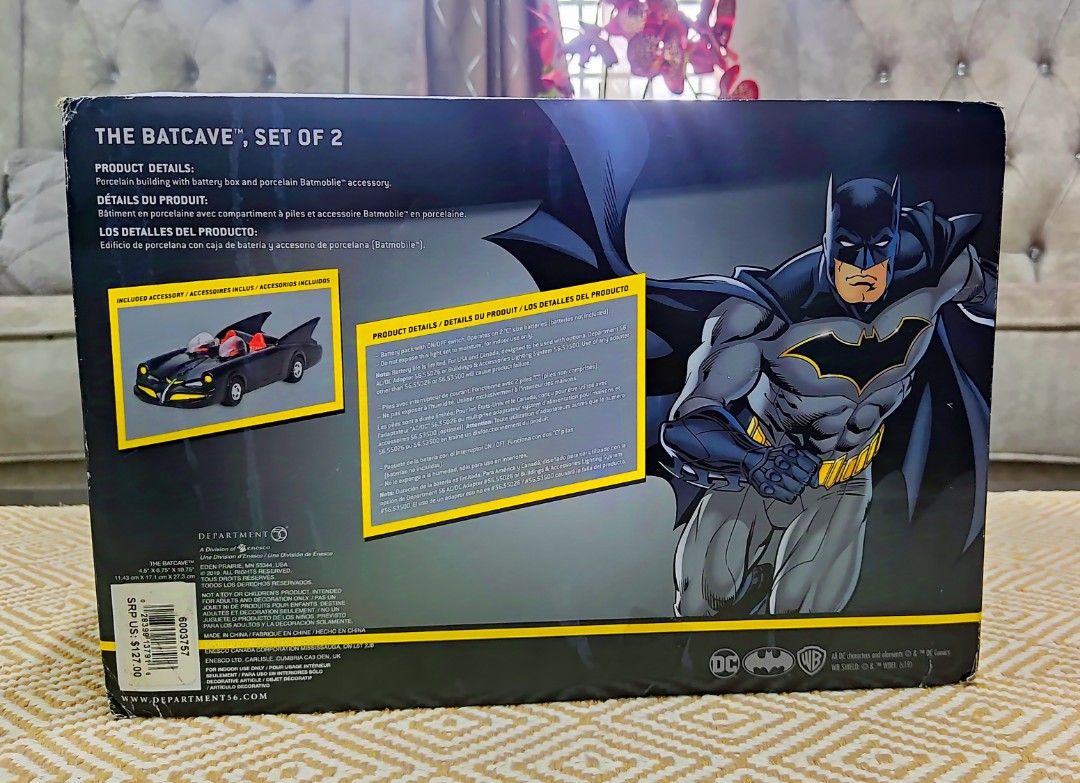 BATMAN THE BATCAVE SET OF 2 DEPARTMENT 56, LIGHT WORKING, Hobbies ...