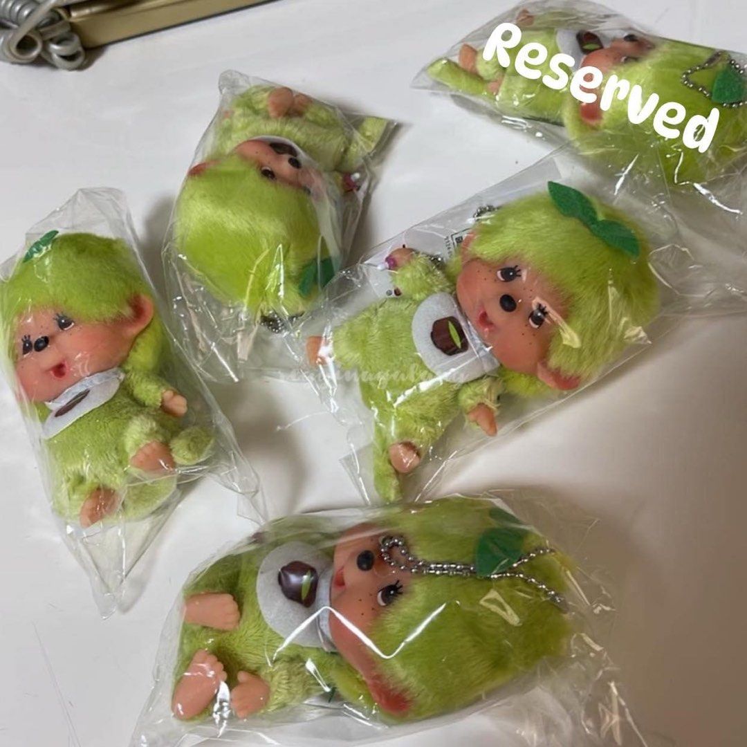 Brand New Monchhichi Matcha / Tea Charm (SS) Sekiguchi Monchichi ...