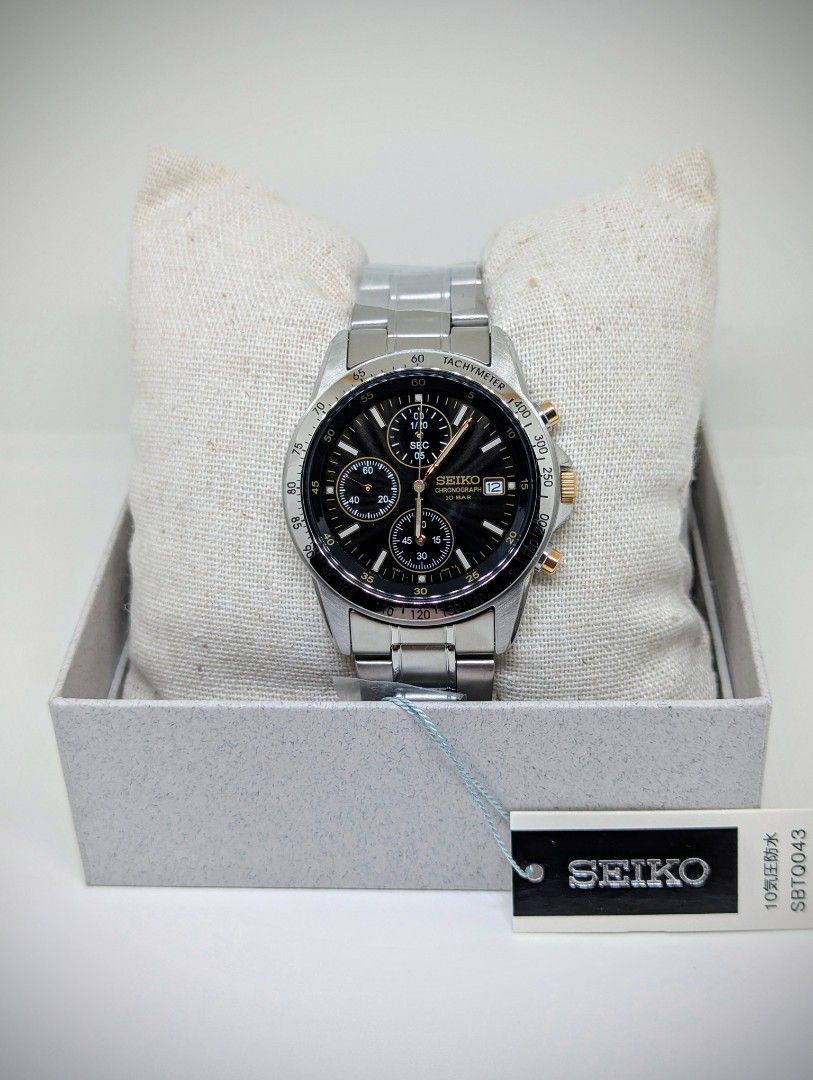 Brand New Seiko Selection Spirit Tachymeter Chronograph SBTQ043, Men's ...