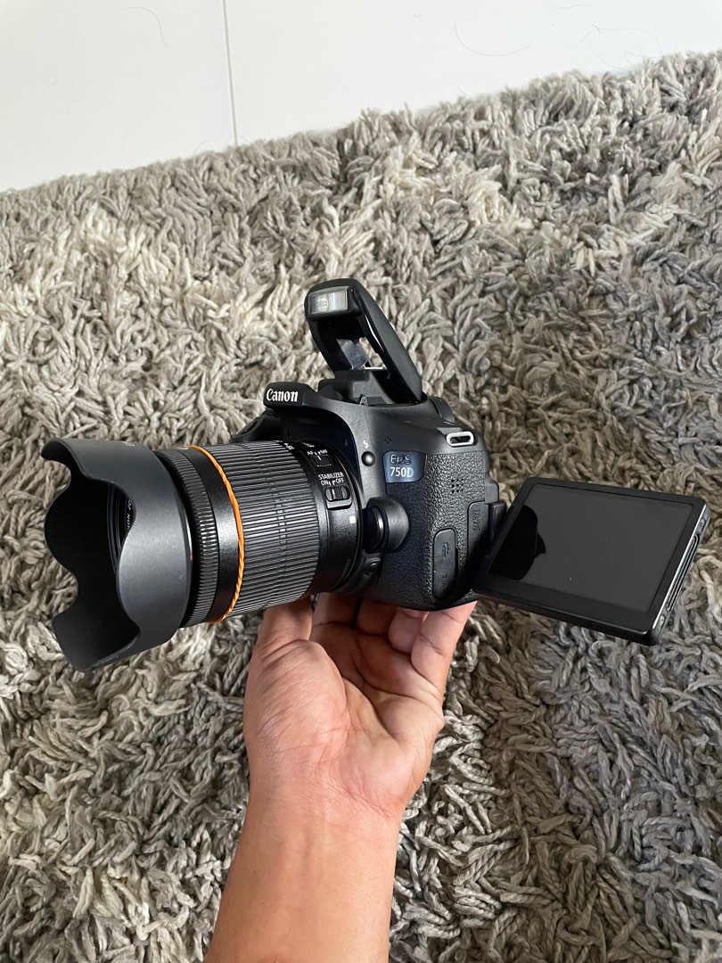 CANON EOS 750D WITH KIT LENS 18-55MM IS STM, Photography, Cameras on ...