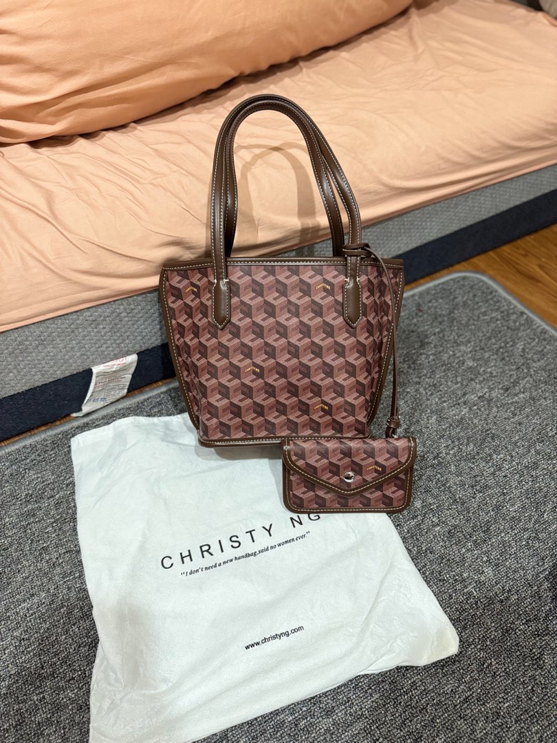 Christy ng mini russo in brown, Barang Mewah, Tas & Dompet di Carousell