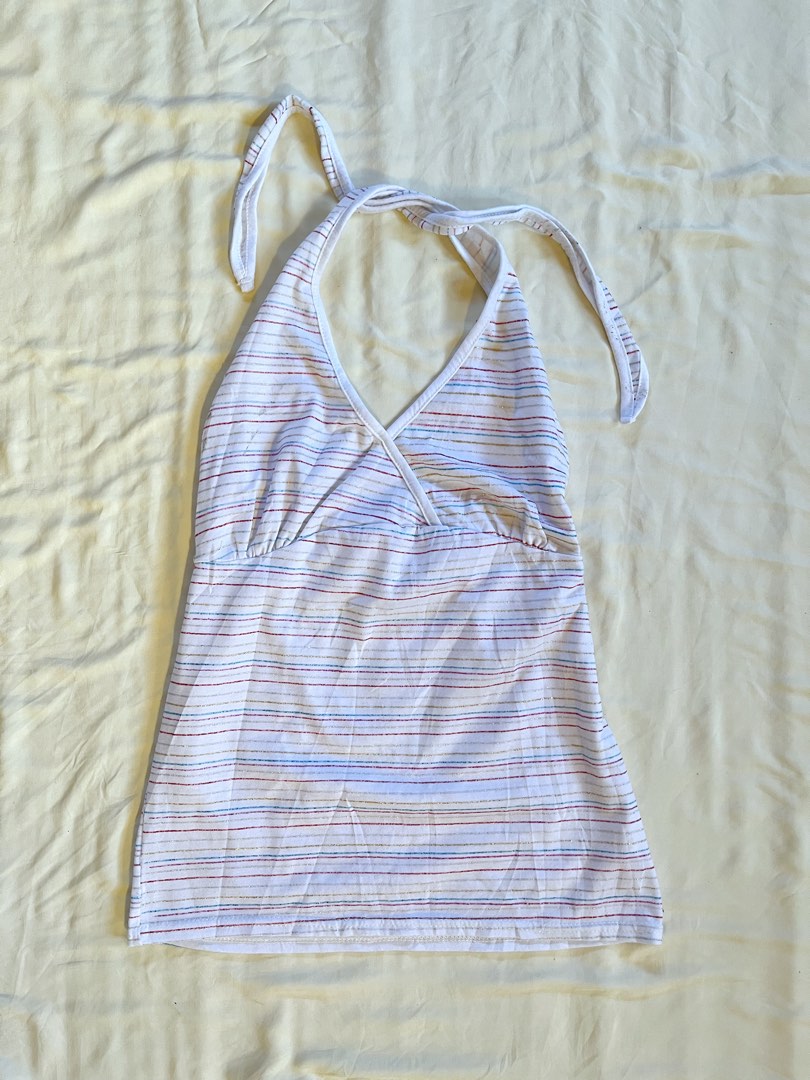 Code: 043 Halter top, Women's Fashion, Tops, Sleeveless on Carousell