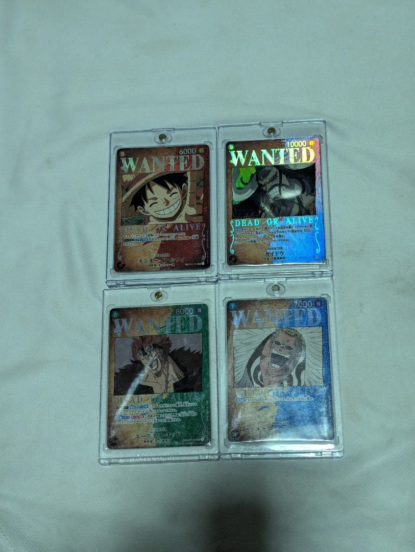 COMBO WANTED COMPLETE SET OP03 ONE PIECE TRADING CARD GAME, Hobbies ...