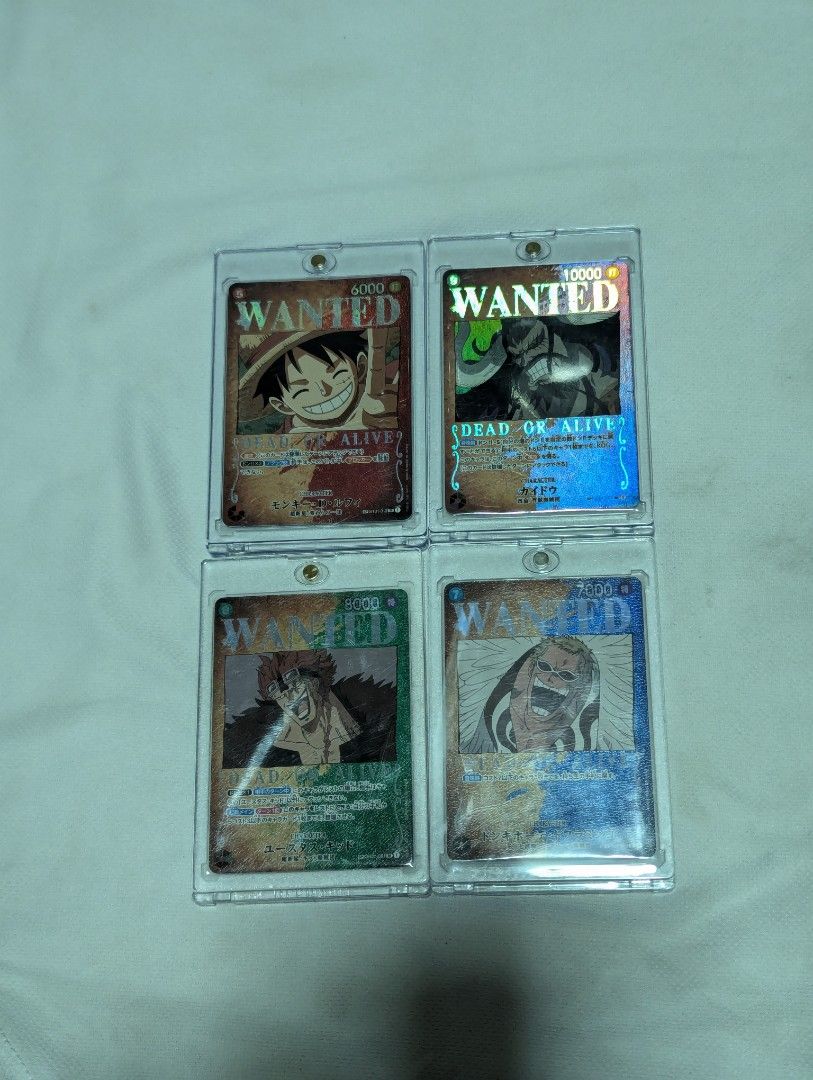 COMBO WANTED COMPLETE SET OP03 ONE PIECE TRADING CARD GAME, Hobbies ...