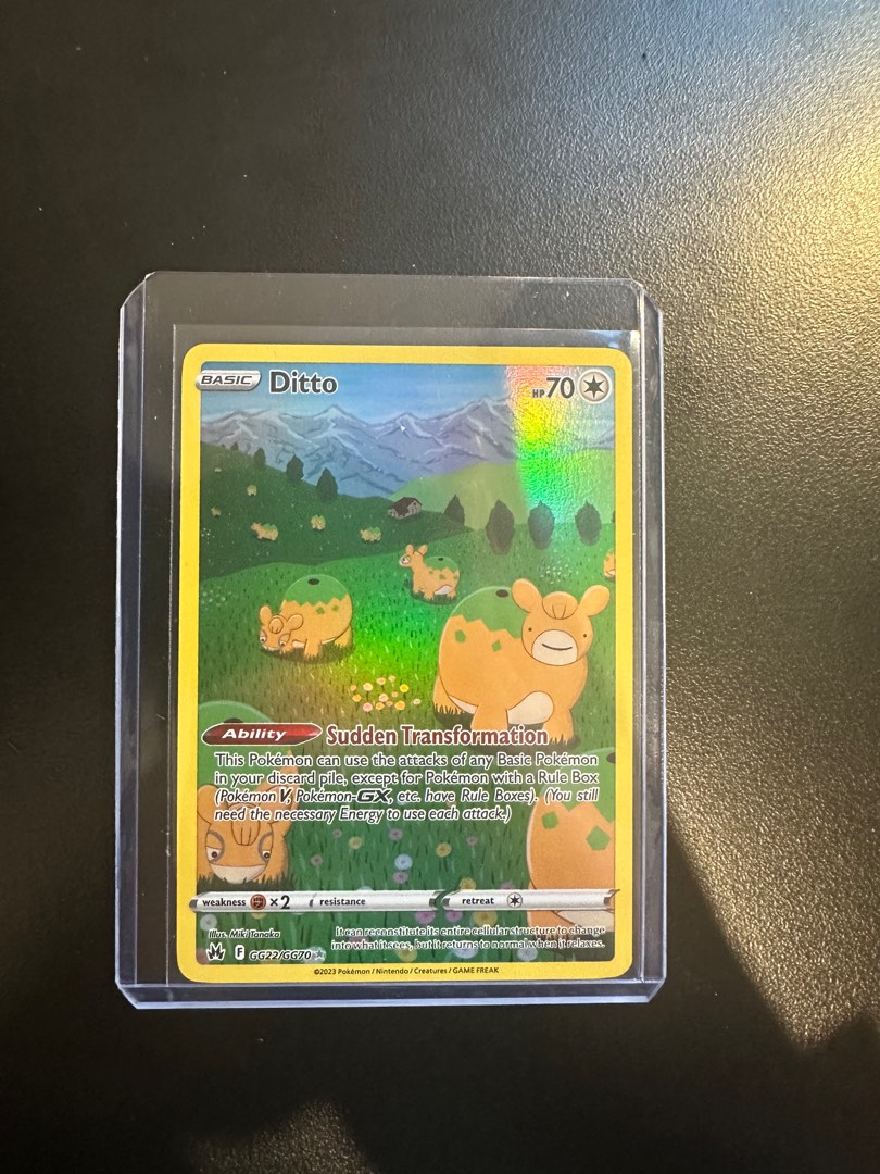 Pokemon Crown Zenith Ditto Full Art #GG22, 興趣及遊戲, 玩具 & 遊戲類 - Carousell