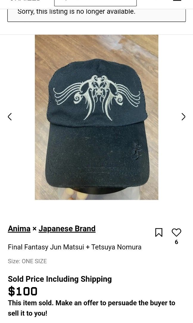 final fantasy jun matsui and tetsuya nomura trucker hat, Men's Fashion ...