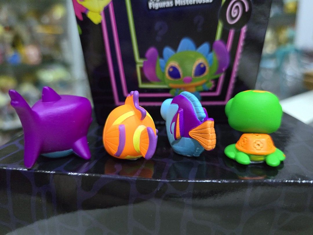 FOUR USA Disney Finding Nemo Dory Bruce Squirt Movies NEON Glow Mystery ...