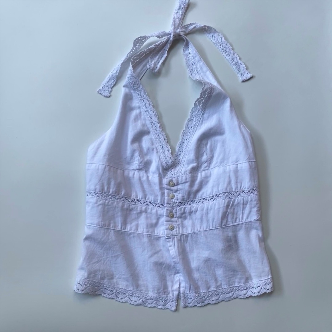 Glassons Halter Neck Lace Top, Women's Fashion, Tops, Sleeveless on ...