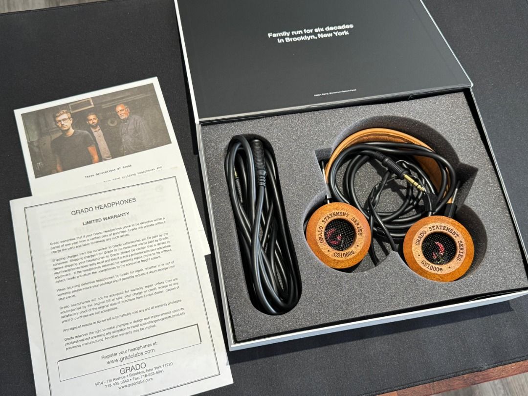 Grado GS1000E Statement Series Mahogany Wooden Mirai Audio, Audio ...