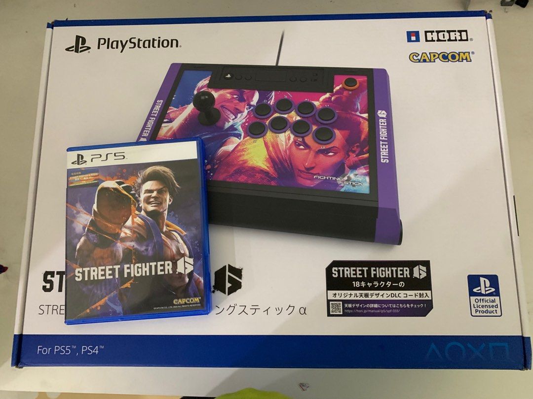 Hori street fighter 6 fight stick combo with sf6 game ps5, Video Gaming ...