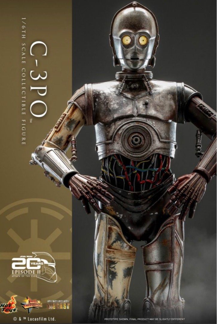 Hottoys Star Wars Figure Attack of the Clones C-3PO C3PO MMS650 MMS650D46, 興趣及遊戲, 玩具 & 遊戲類 ...