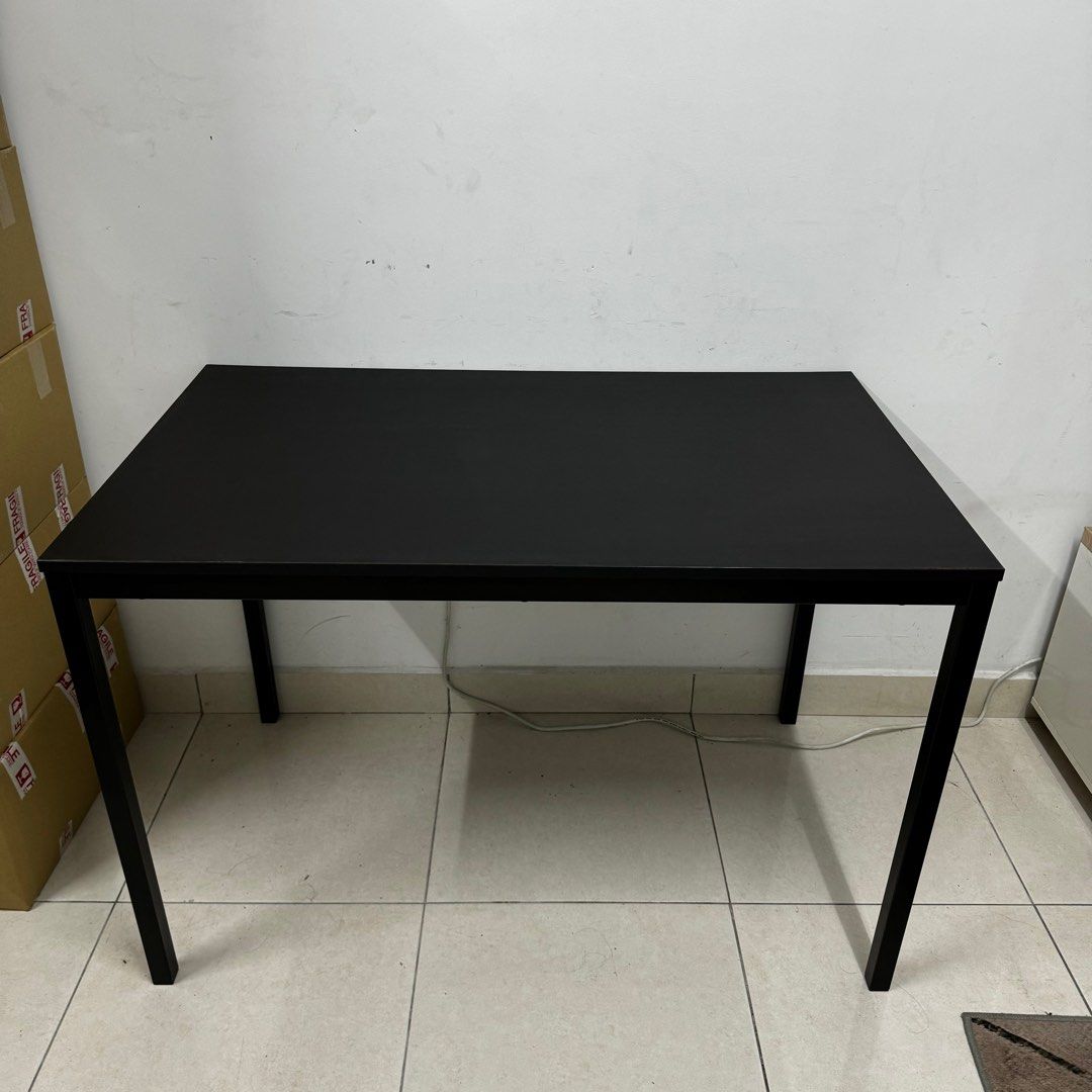 Ikea black dining table TARENDO work desk meja makan hitam meja belajar ...