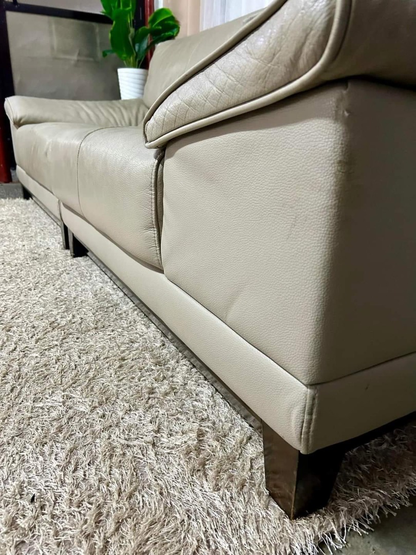 Imported Genuine Leather Big Bulky Sofa from Korea, Furniture & Home ...