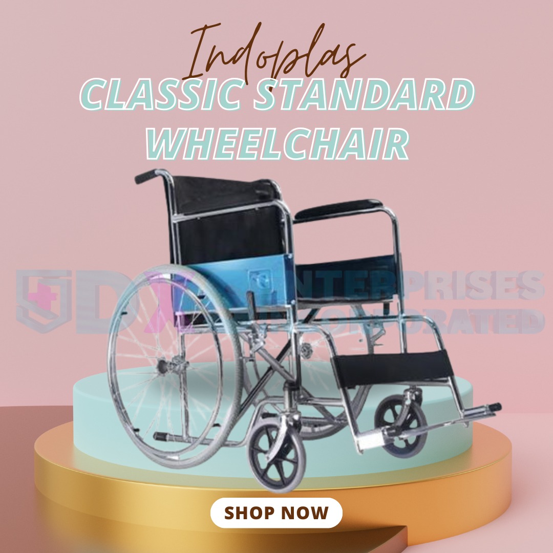 INDOPLAS STANDARD CLASSIC WHEELCHAIR, Health & Nutrition, Assistive ...