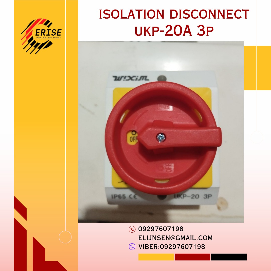 Isolation Disconnect UKP-20A 3P, Commercial & Industrial, Construction ...