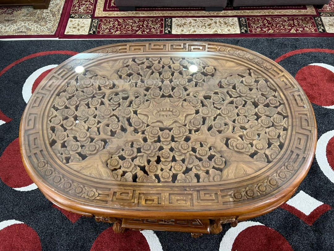 KACA ALAS MEJA l table glass top cover install, Furniture & Home Living ...