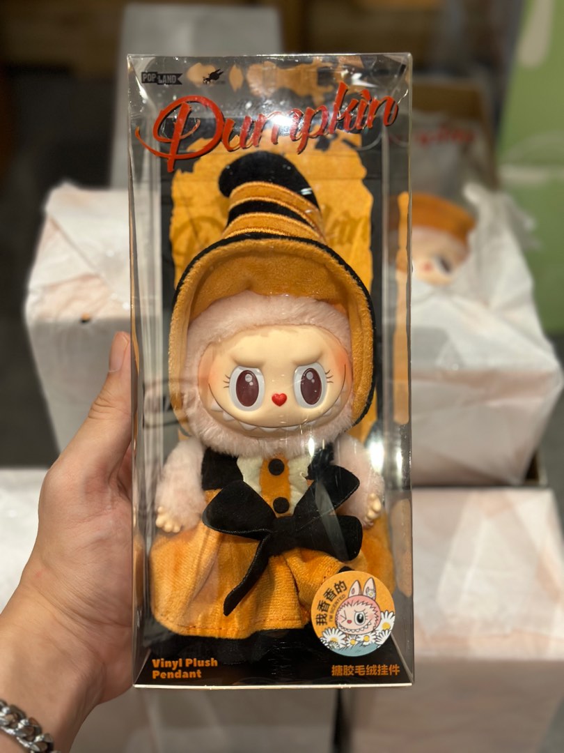 Labubu Magic of Pumpkin Mokoko Vinyl Plush Pendant (Pop Land Exclusive ...