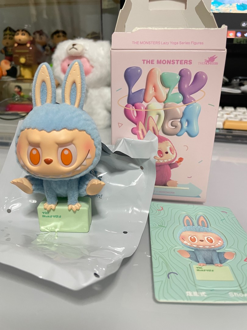Labubu The Monster Lazy Yoga Show off, Hobbies & Toys, Toys & Games on ...