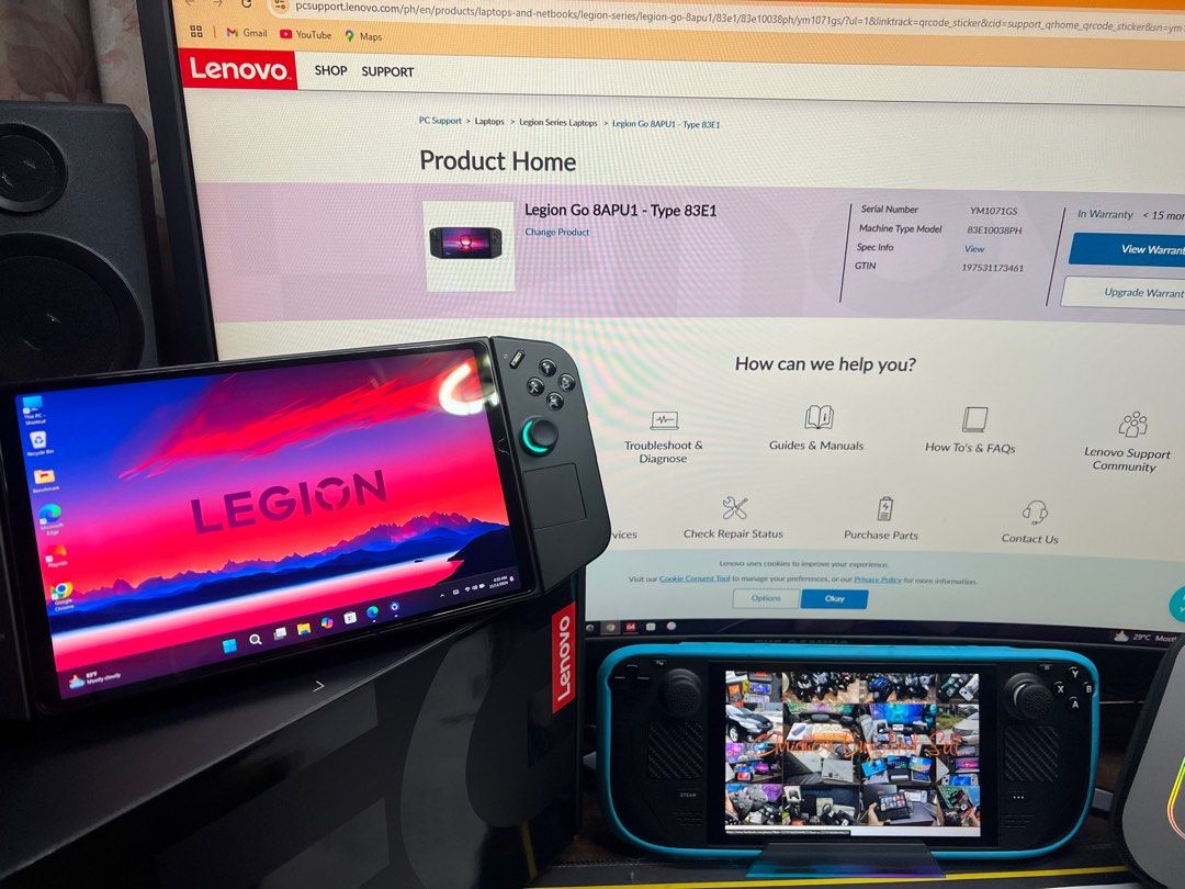 Legion Go 512gb Complete with Receipt Free Games, Video Gaming, Video ...