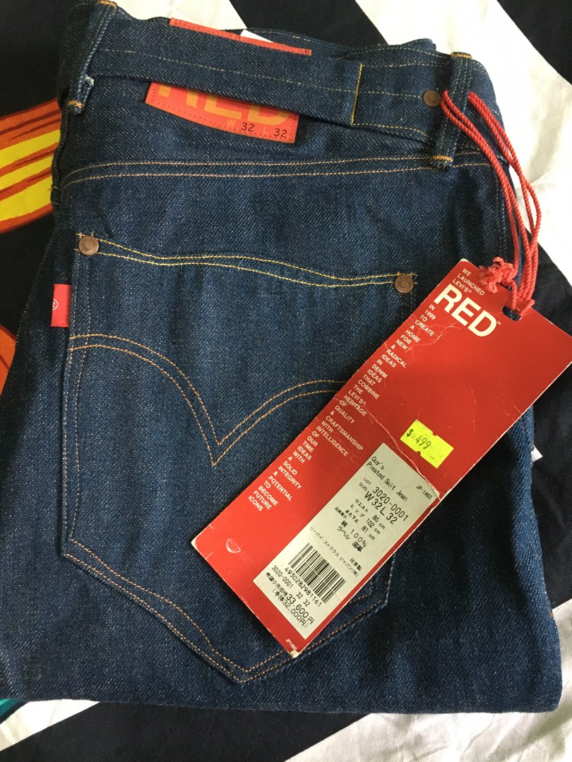 Levis Red LVC cinch back pleated suit jeans, Men's Fashion, Bottoms ...