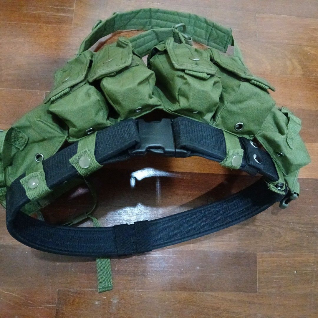 London Bridge Trading LBT 0290D Chest Rig Repro OD Green with duty belt ...