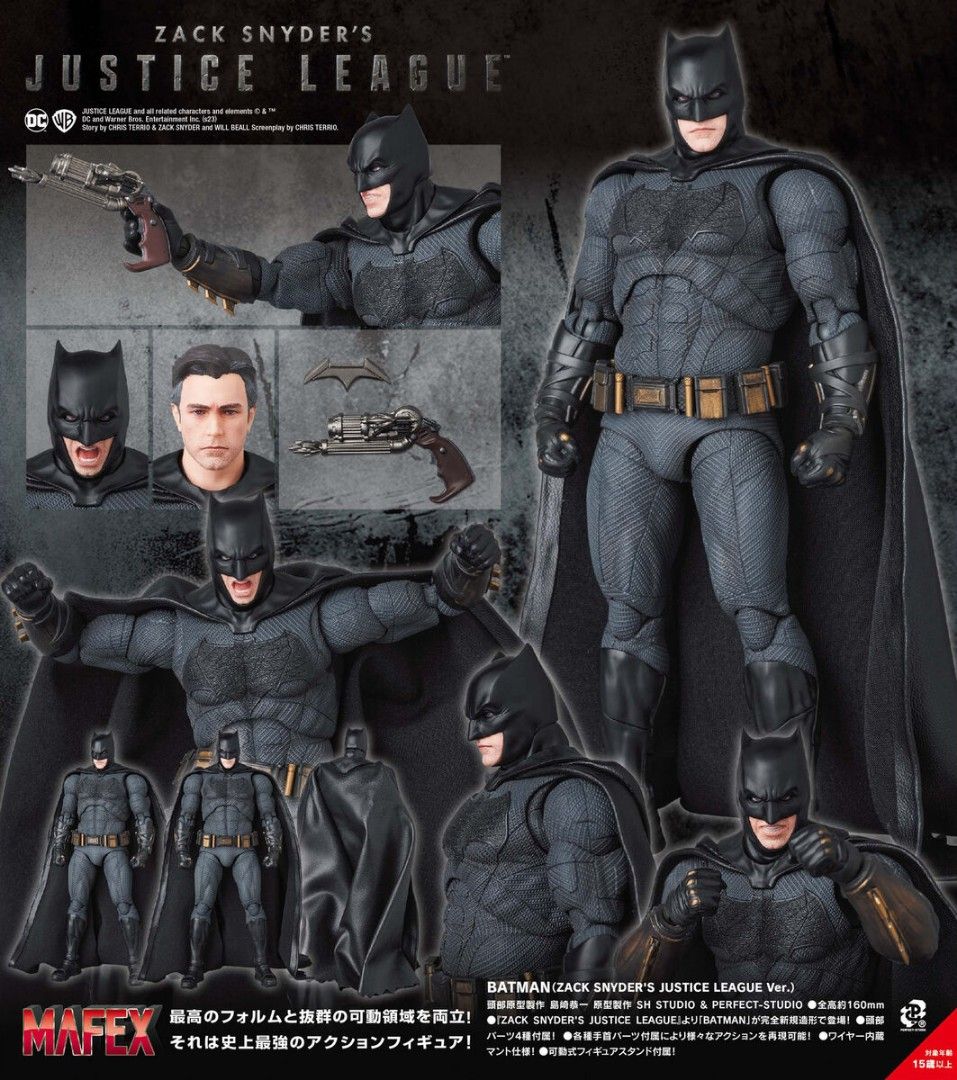 Mafex Batfleck Batman 2.0 Justice League Zack Snyder DC, Hobbies & Toys ...