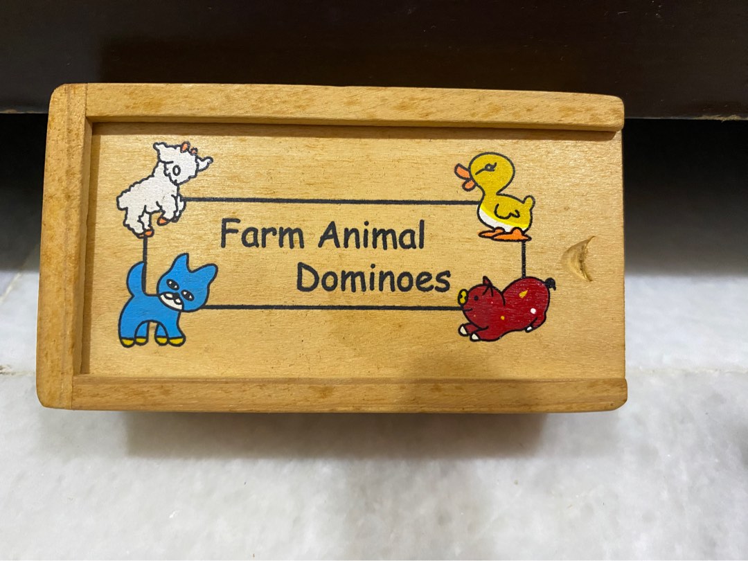 Farm Animal Dominoes , Hobbies & Toys, Toys & Games on Carousell