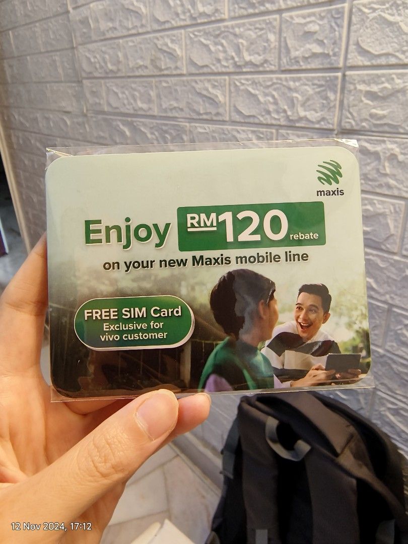 Maxis SIM Card - New Mobile Line (never open before ), Computers & Tech ...