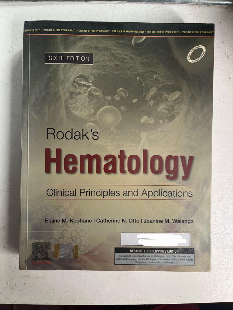 MEDTECH BOOK: Rodak's Hematology | 6th Ed, Hobbies & Toys, Books ...