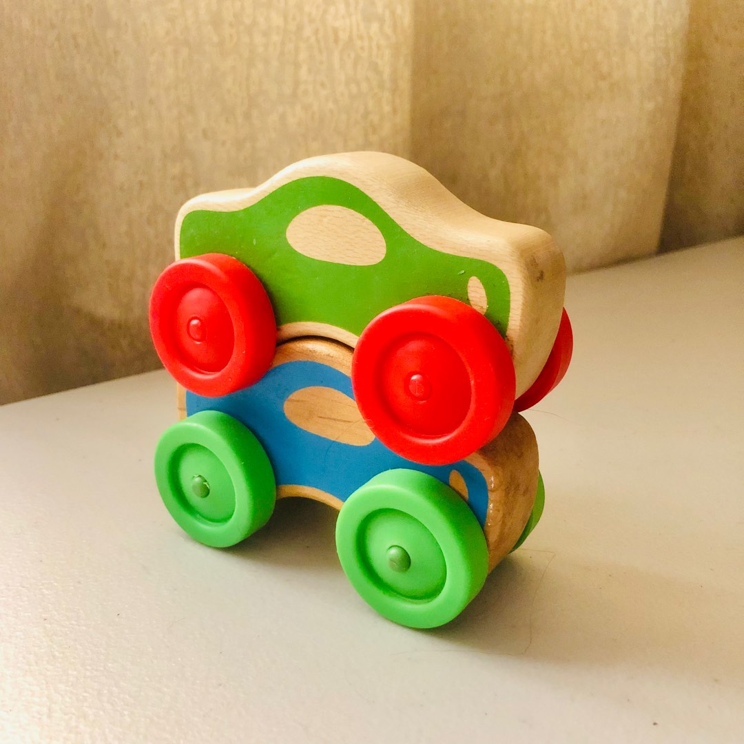 Melissa and Doug Wooden Stacking Cars, Hobbies & Toys, Toys & Games on ...