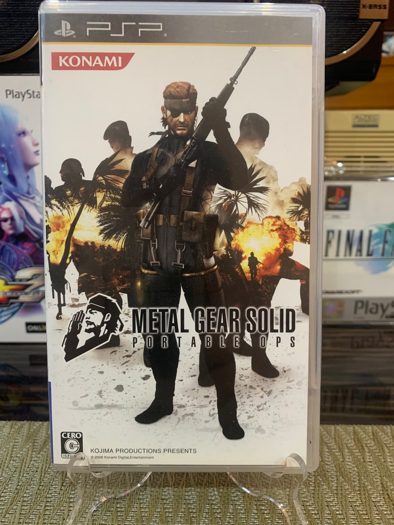Metal Gear Solid Portable Ops KONAMI PSP Japanese, Video Gaming, Video ...