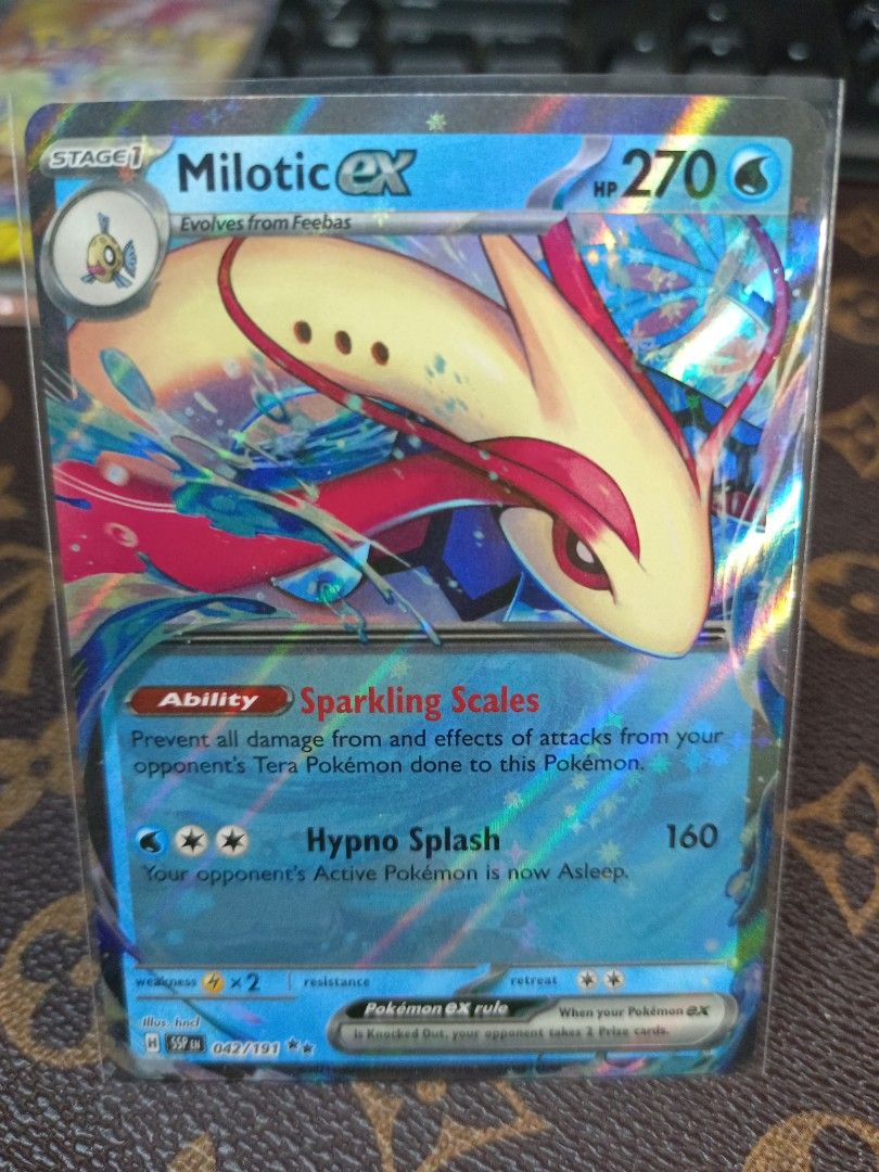 Milotic ex - 042/191 Ultra Rare Scarlet & Violet: Surging Sparks, Hobbies & Toys, Toys & Games ...