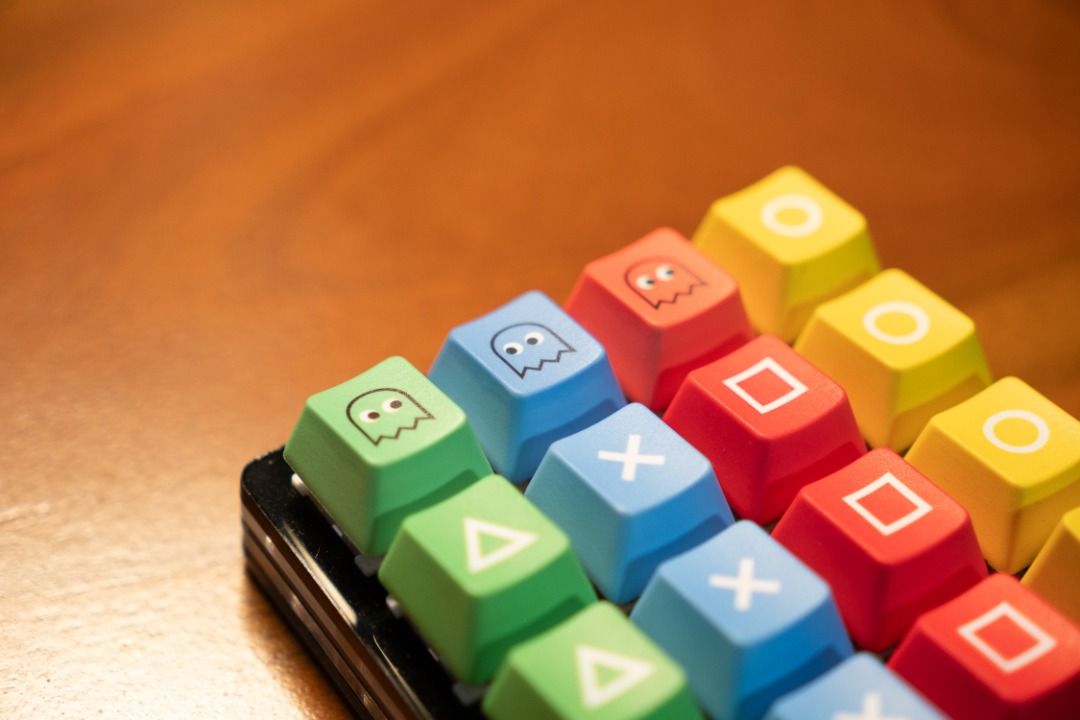 Mini Black 16 Keys Mechanical Red Switch Programmable Gaming Keyboard ...