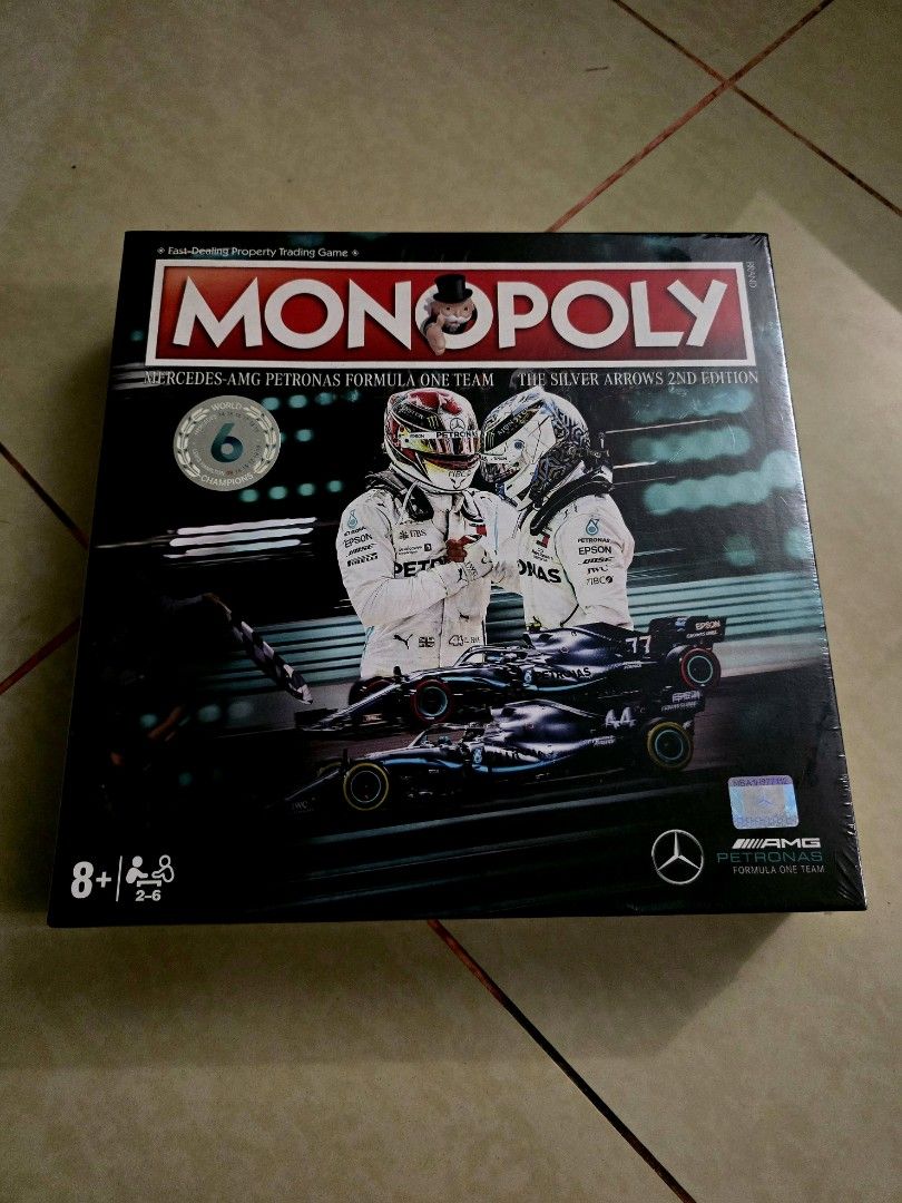 MONOPOLY MERCEDES TEAM THE SILVER ARROWS 2ND EDITION, Hobbies & Toys ...