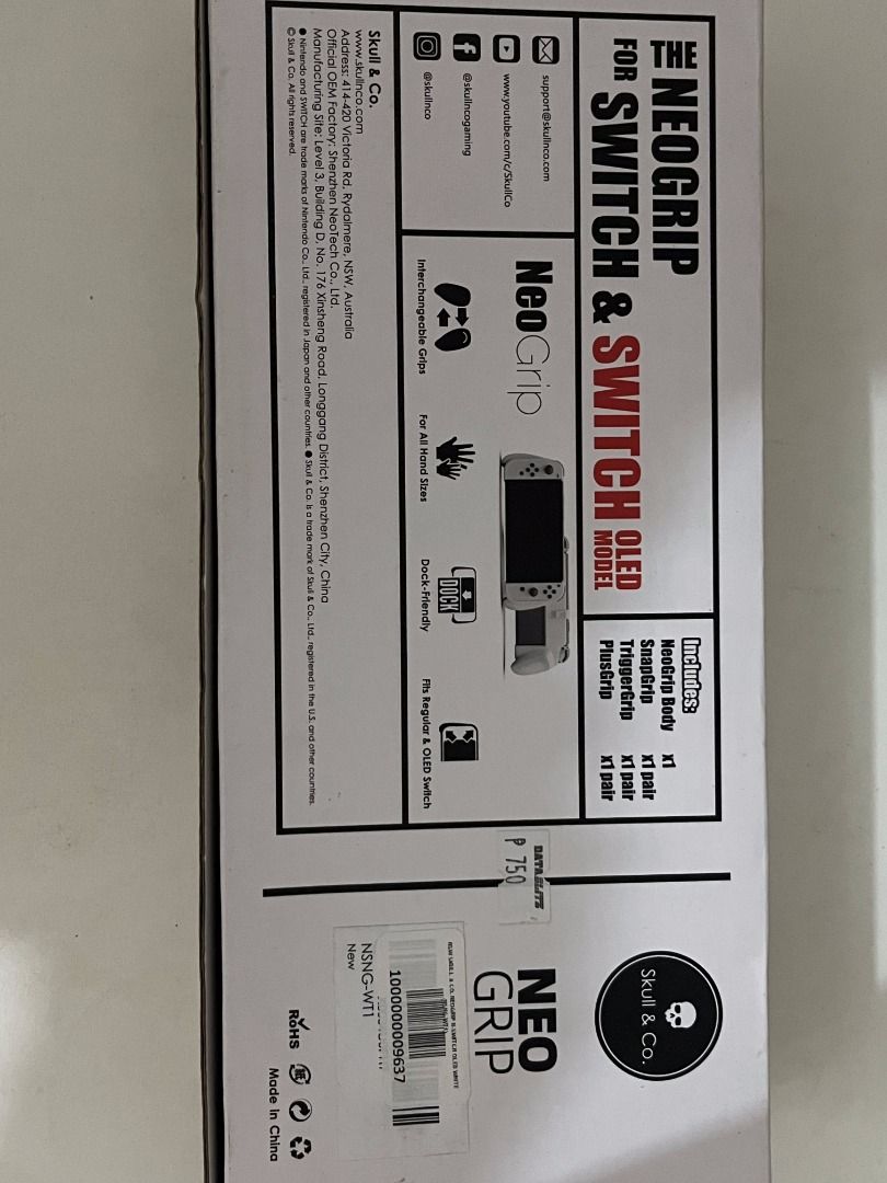 NeoGrip by Skull & Co for Nintendo Switch V1, V2 & OLED, Computers ...