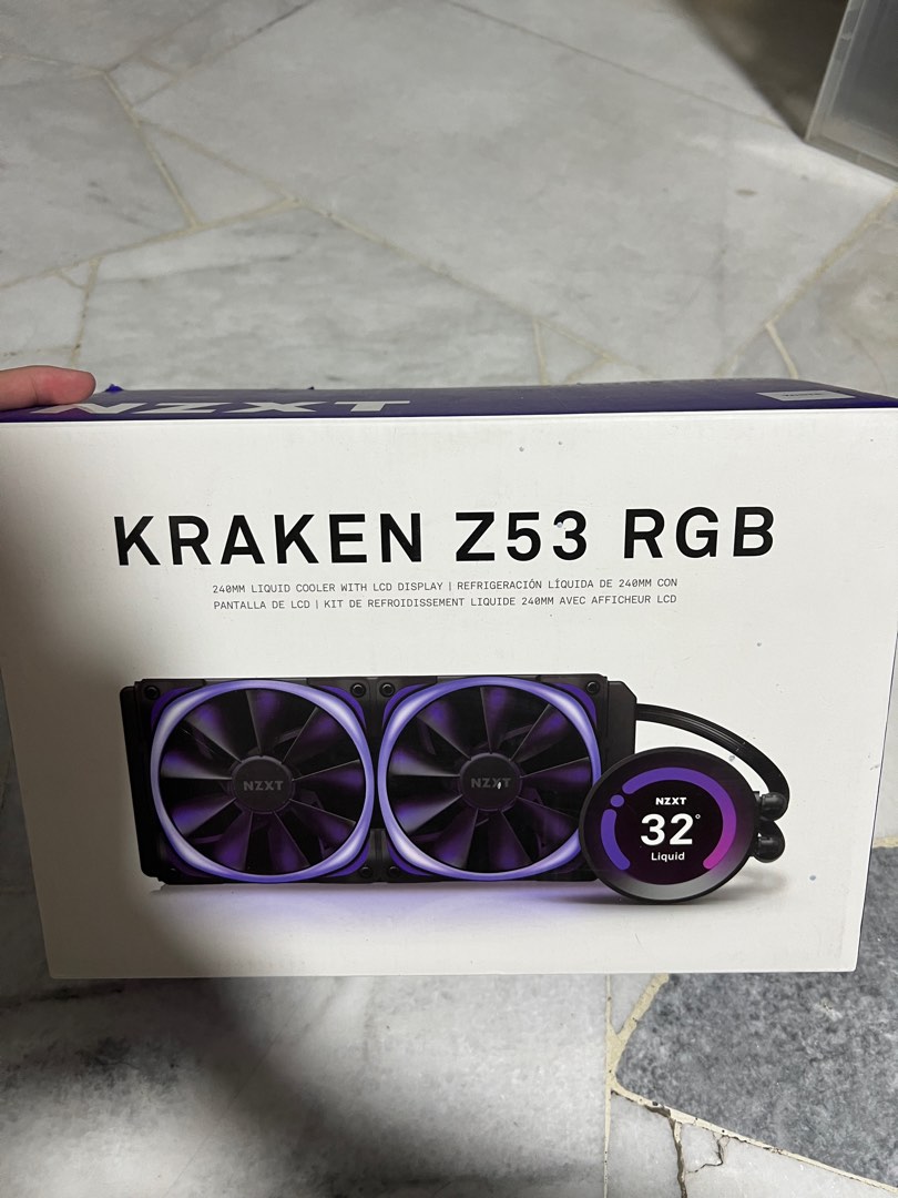 NZXT Kraken Z53 RGB White, Computers & Tech, Parts & Accessories ...