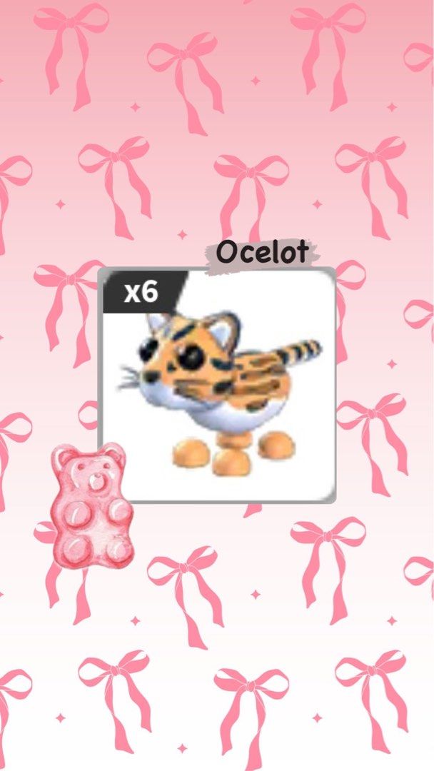 Ocelot Adopt Me, Video Gaming, Video Games, Others on Carousell